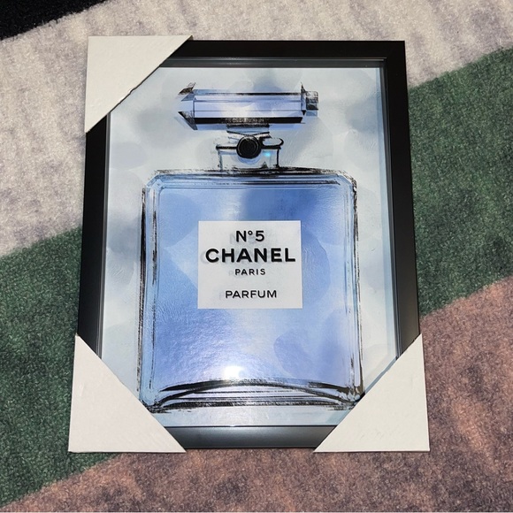 Wall Decor | Chanel No 5 Parfum Bottle Shadow Box Glass Frame | Poshmark